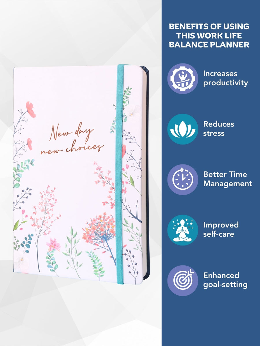 Personalized A5 Undated Work-Life Balance Planner - Daily Sync