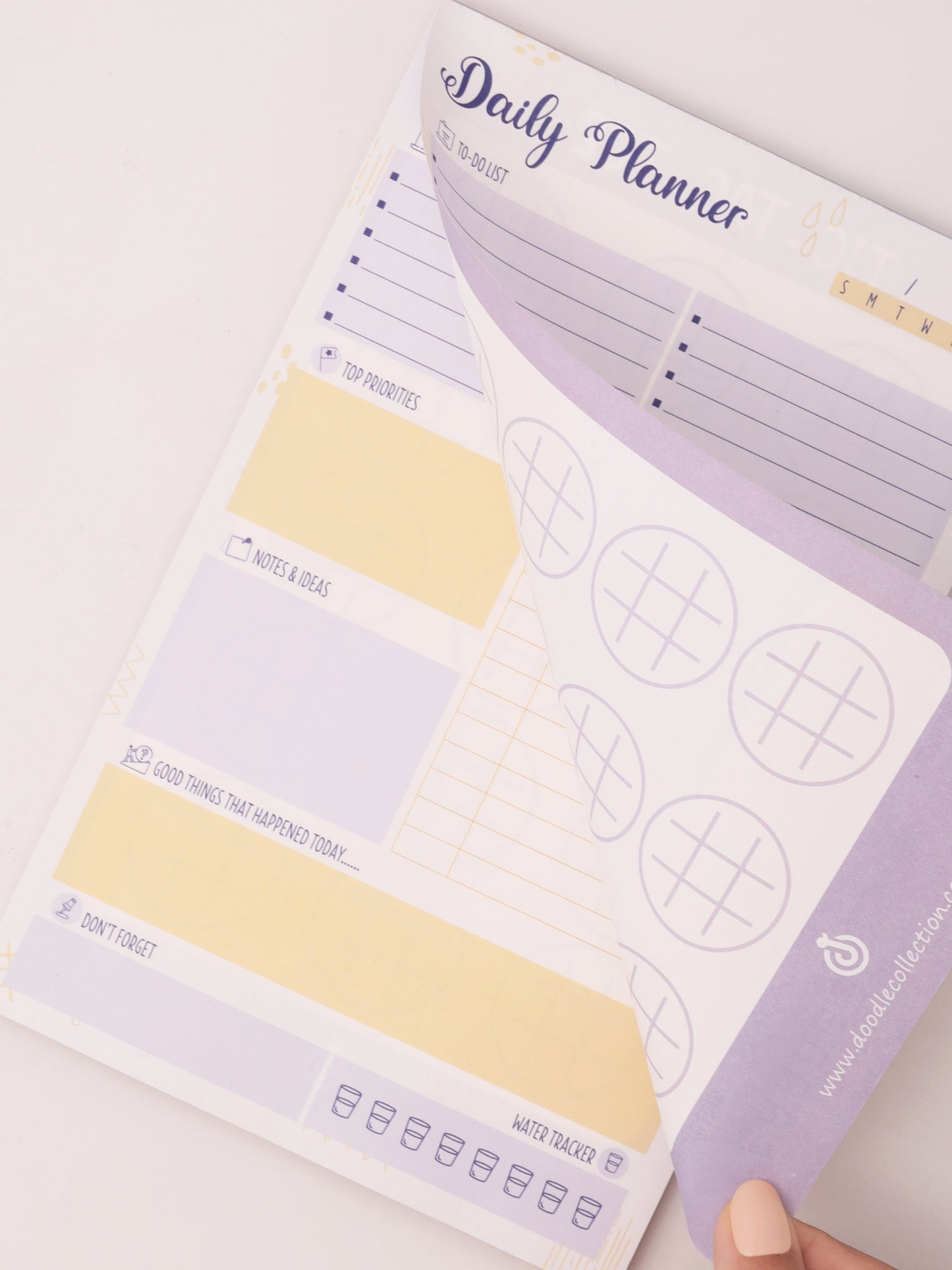 Doodle Undated Daily Planner Tear Away Notepad Sheets Daily Pad 01 ...