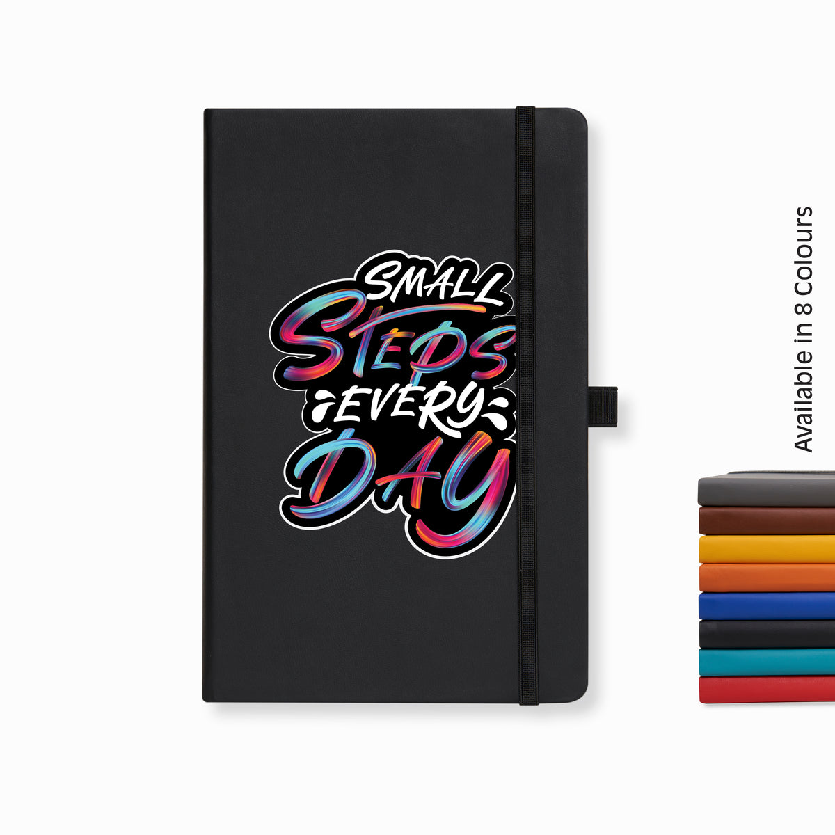 Doodle Executive A5 Hardbound Ruled Black Notebook [Small Steps Every Day]
